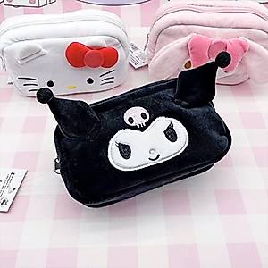 ROFOLO Cute Cosmetic Bag, Cartoon Makeup Bag for Girls, Kawaii Anime Cartoon Capacity bag case for women