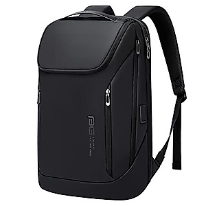 Uaskmeyt Travel Backpack for Men, Business Laptop Backpack Water Resistant Computer Backpack with USB Charging Port (Black1)