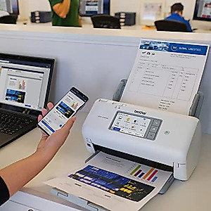 Brother ADS-4700W Professional Desktop Scanner with Fast Scan Speeds, Duplex, Wireless, and Large Touchscreen