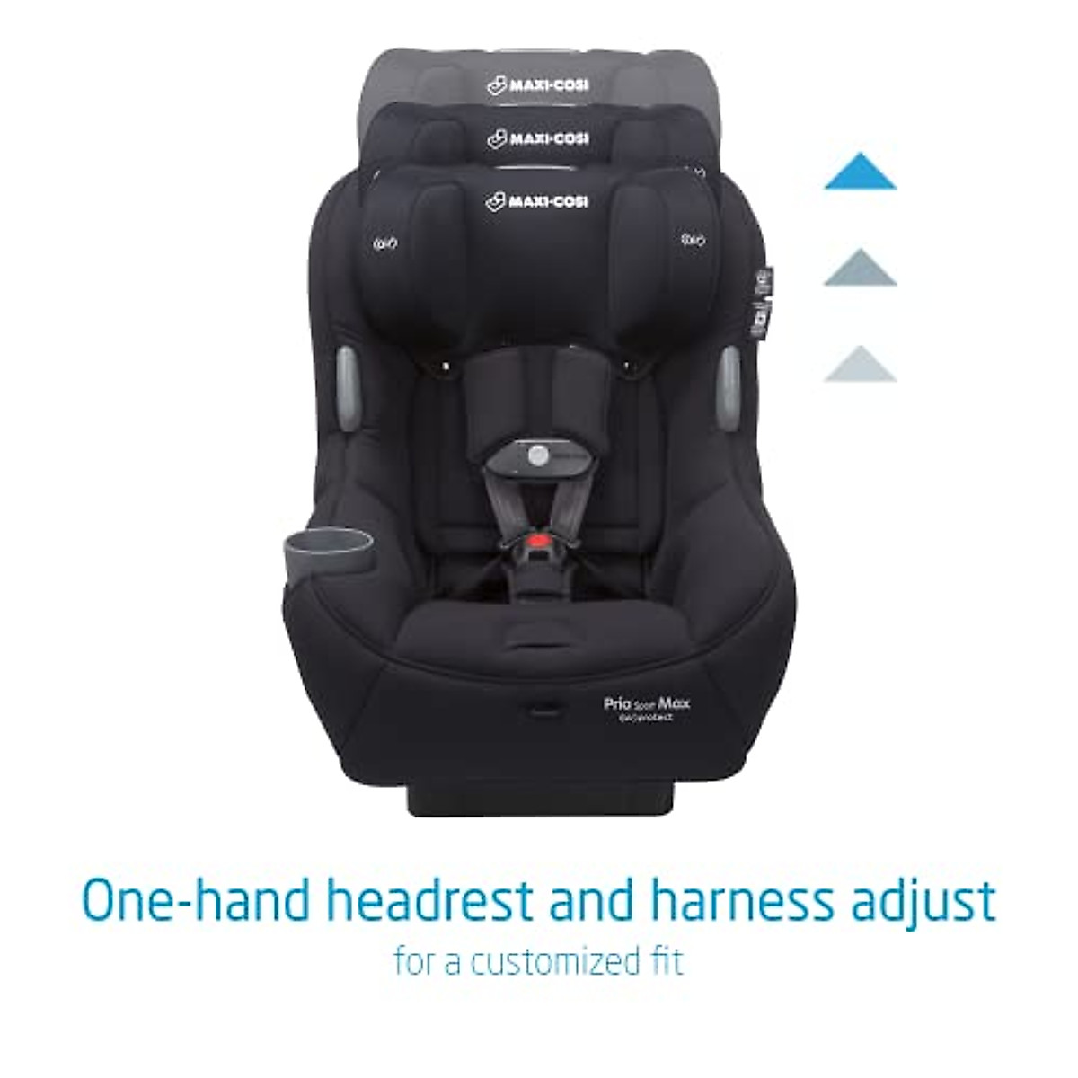 Maxi-Cosi Pria Sport Max Convertible Car Seat, Extended Weight Range Keeps Children Safely harnessed Longer: 5-40 pounds Rear Facing and 22-65 pounds Forward-Facing, Night Black