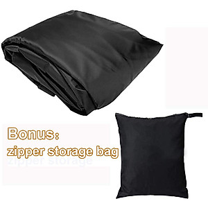 Tractor Cover Waterproof Riding Lawn Mower Cover Heavy Duty Water Sun Resistant Garden Tractor Lawn Mower Cover with Zipper Bag Size L72 xW55 xH47 in