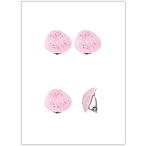 Sztylong Fashion Pink Shell Pearl Necklace Bracelace Hat for Girls Costume Accessories