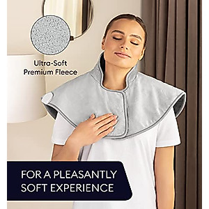 GENIANI Heating Pad for Neck and Shoulders, Large Heated Pad for Neck Pain, Shoulder Heating Wrap with 4 Auto Shut-Off, 6 Heat Settings, Gifts for Women & Man, Gifts, Dad, Pein Relief - 22"x24"