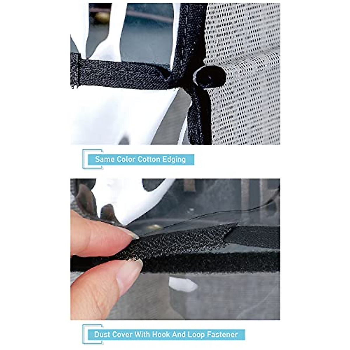 OULLYY Hanging Handbags Organizer for Closet, Multi-Layer Breathable Cotton Linen Fabric Closet Purse Storage Bag with Clear Dust Proof Cover (Gray A)