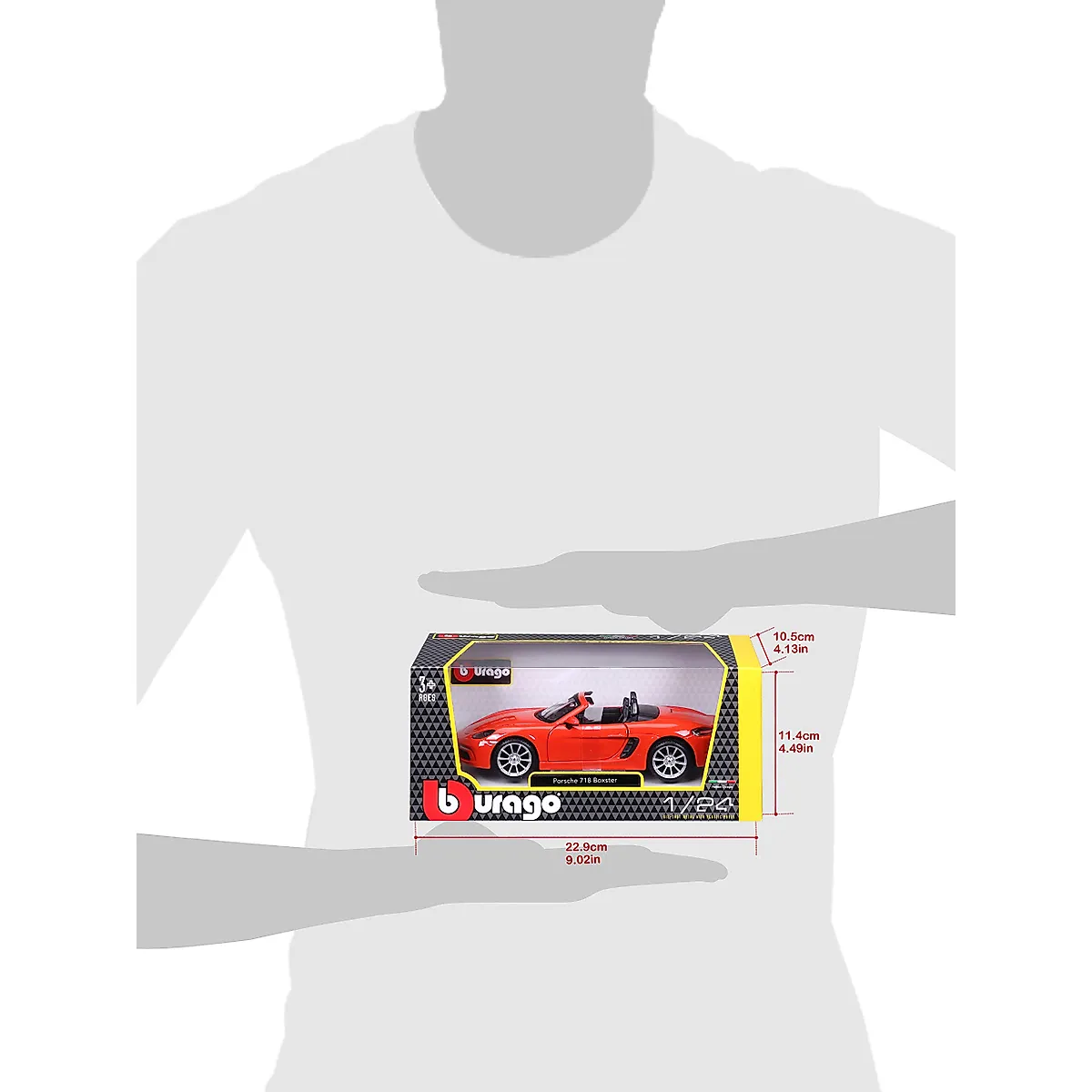 Tobar B18-21087 1:24 Porsche 718 Boxster, Lava Orange