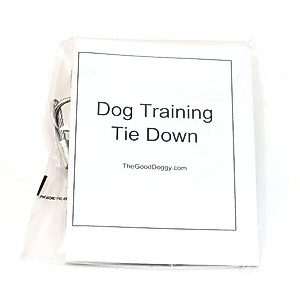 Dog Training Tie Out Cable, 3 Ft Begging Jumping Destructive Chewing Housetraining Counter Surfing Teething Puppy Potty Training Tether Chew Proof Cable (Tie-Down only)