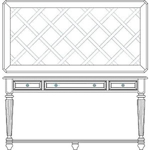 Hooker Furniture Brookhaven Leg Desk in Clear Cherry Finish