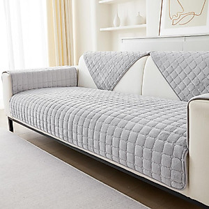 JIAN YA NA Armrest Covers, Sectional Couch Cover, Anti-Slip Sofa Slipcover for Pets Kids - Furniture Protector Sofa Covers for 3 Cushion Couch Loveseat Recliner L Shaped Armrest Backrest (Only 1 Pcs)