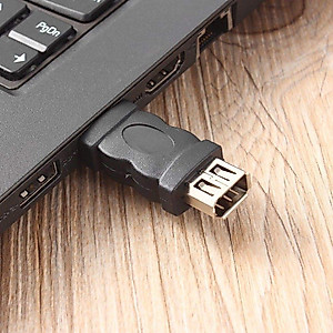 ANRANK AF201394AK USB 2.0 Type A Male to Firewire IEEE 1394 6 Pin Female Adaptor Convertor Plug