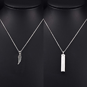 925 Sterling Silver Minimalist Urn Pendant Ash Necklace - Memorial Ashes Keepsake Exquisite Cremation Jewelry