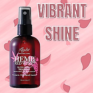 AGADIR Hemp & Red Wine Gloss Spray Treatment, 4 fl. oz.