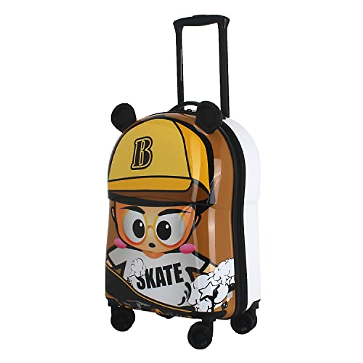 GinzaTravel Children's Fashion Suitcase 18 Inch Children's Fun Series No. 4 (Twin Series) (Sunshine Boy, 18")