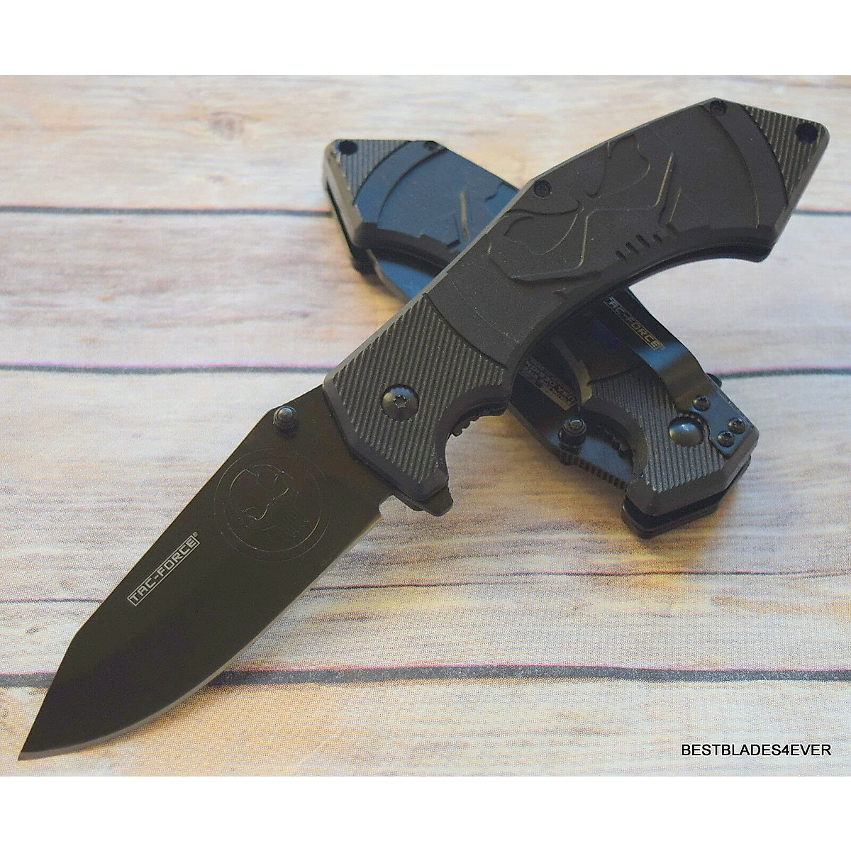 8.5 Inch Tactical Rescue Stainless Steel Open Folding Pocket Knife With Clip Outdoor Survival Hunting Knife for Camping by Survival Steel