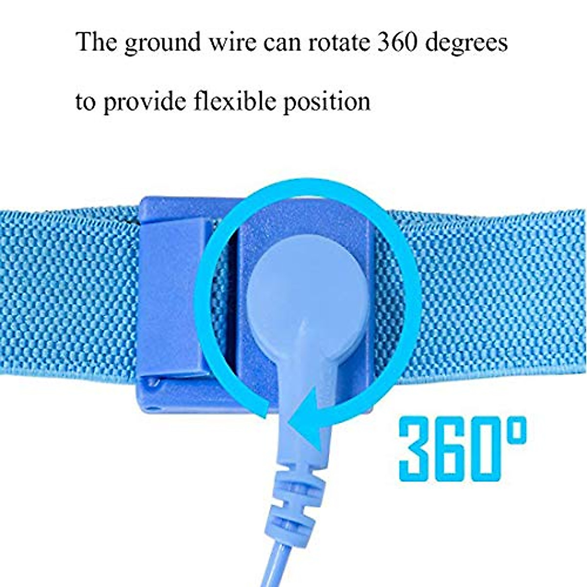 Antistatic Wrist Strap，Adjustable ESD Wrist Band Fits - 6 Pack for Working on Sensitive Electronic Devices