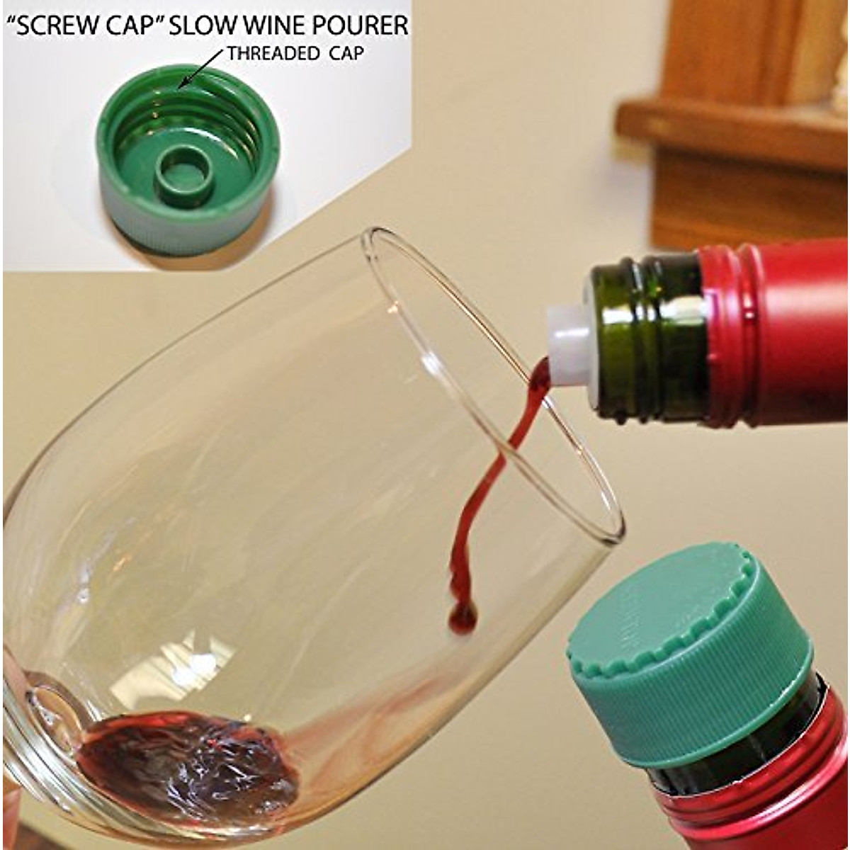Tully Screw Cap - 25 Pack - Slow Wine Pourer