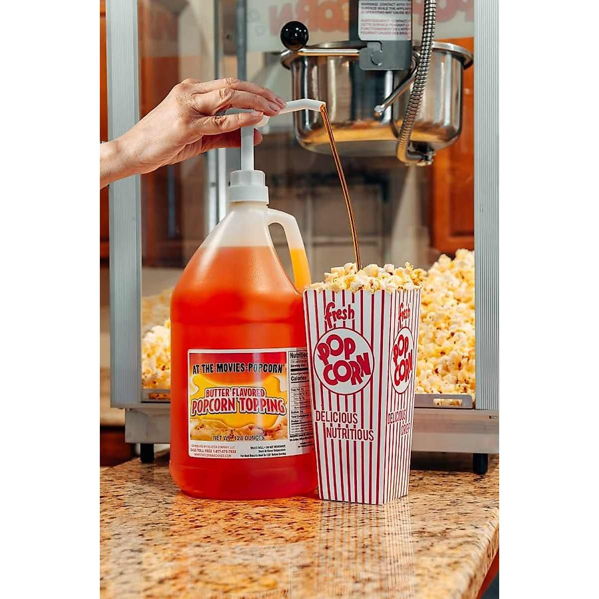Buttery Flavor Popcorn Topping (Gallon w/Pump)