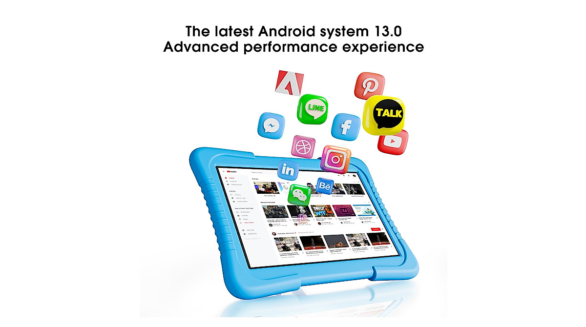 SGIN 10-Inch Android 12 Tablet with IPS Display & 2GB RAM