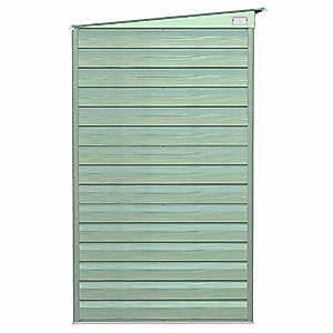 Arrow Select 8' x 4' Outdoor Lockable Steel Storage Shed Building, Sage Green