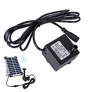 Eioflia Mini Water Pump Waterproof Small Sinking Pump Low Noise Garden House Watering Tool DC 6-12V 5W.