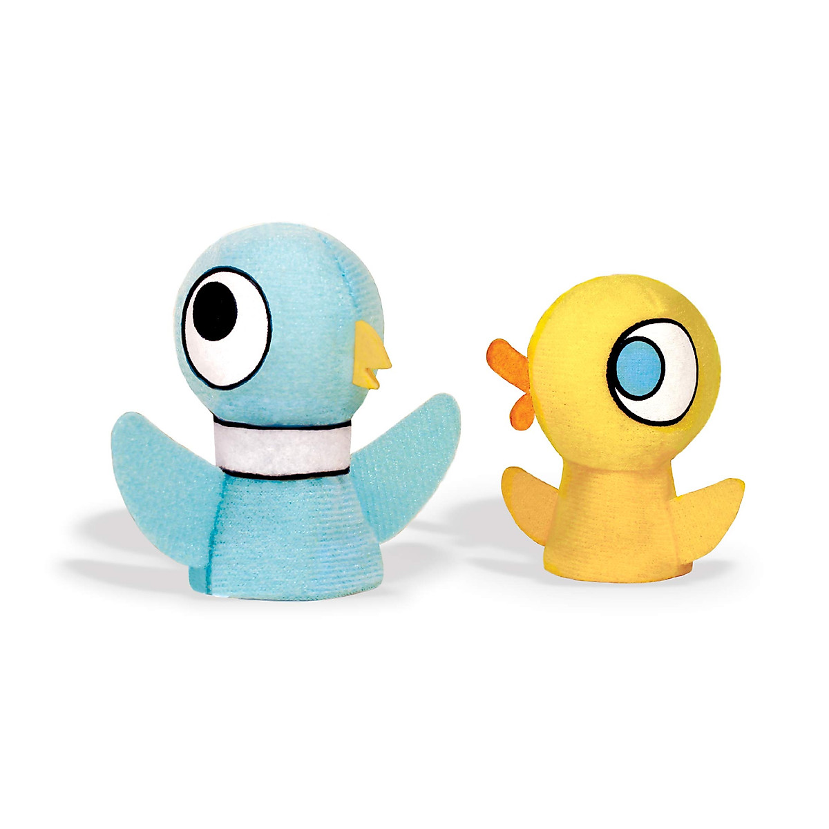 YOTTOY Mo Willems Collection | The Pigeon & Duckling Set of 2 Finger Puppets in Package