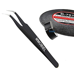 MMOBIEL 1 mm Double Sided Layer Strong Adhesive Tape 50 m Long Roll (Black) for Smartphone Tablet Repair