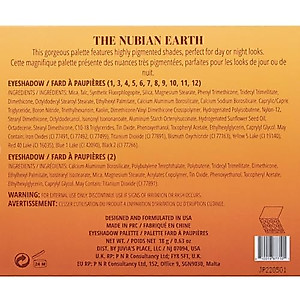 Juvia's Place The Nubian Earth - Orange, Browns, Tans, Shades of 12, White Pressed Eyeshadow Palette, Professional Eye Makeup, Pigmented Eyeshadow Palette, Cosmetic Palette for Eye Color & Shine