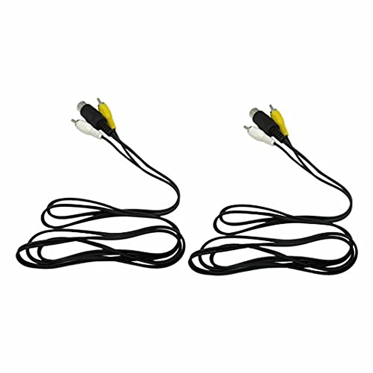 eStarpro 2pcs Audio Video Cord Cable for Sega Genesis 1 & Sega Master System 6ft