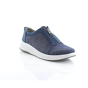 BZees Women's Take It Easy Sneaker, Navy Blazer Shimmer, 8