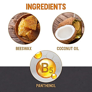 Woody's 2-in-1 Beard Balm, Facial Hair Conditioner and Style Wax, with Coconut Oil, Panthenol, and Natural Beeswax, 2 Oz