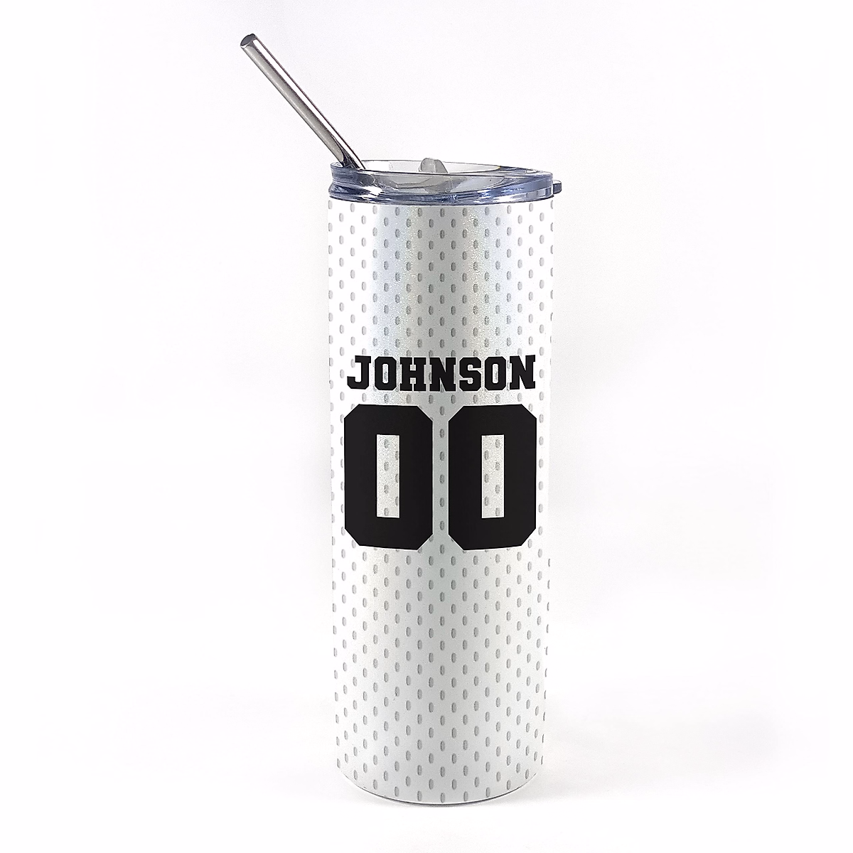 Football Mom – Personalize with Name & Number - One 20 oz Iridescent Stainless Steel Travel Tumbler with Straw – Double Wall Vacuum Insulation– Keep Beverages Cold Up to 18 Hours or Hot 6 Hours