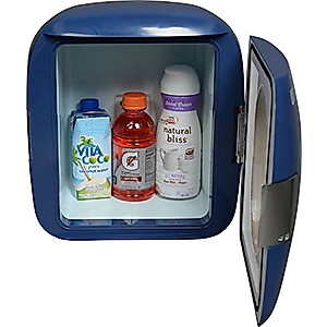 Uber Appliance UB-XL1-BLUE Mini Fridge, 9L, Navy Blue