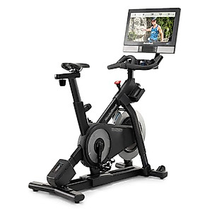 NordicTrack Commercial S22i Studio Cycle with 22” HD Touchscreen for Interactive Studio & Global Workouts, 30-Day iFIT Family Membership Included,Black
