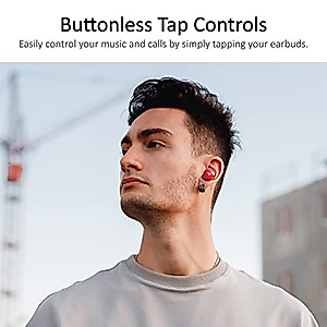 iLuv myBuds Wireless Earbuds, Bluetooth 5.3, Built-in Microphone, 20 Hour Playtime, IPX6 Waterproof Protection, Compatible with Apple & Android, Includes Charging Case & 4 Ear Tips, TB100 Red