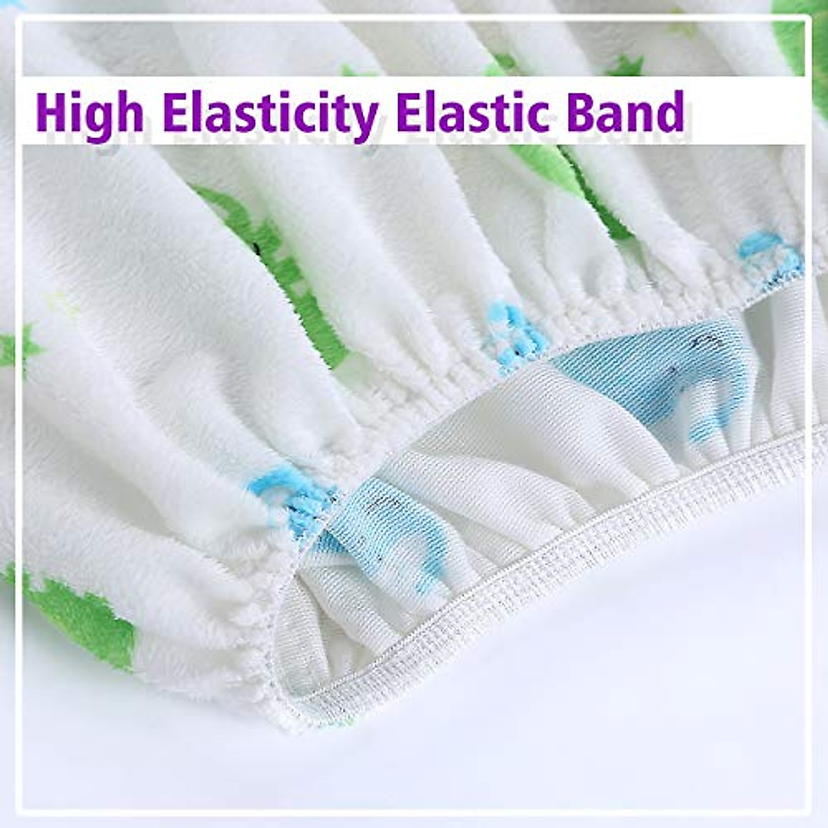 Entyle Changing Pad Covers - Ultra Soft Plush Baby Changing Table Cradle Sheets, 32"x16" Wipeable Stretchy Diaper Pad Covers for Infants Baby Boys Girls (White)