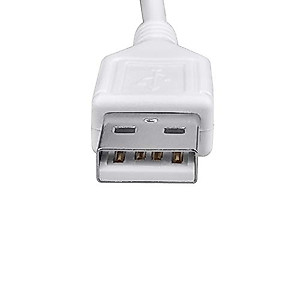 K-MAINS 5ft White Micro USB Cable Charger Cord Lead for Oppo A1k A9x A9 A7n A5s R17 F9 A3s A5 A3 F7 R15