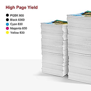 PGI-280XXL CLI-281XXL 5 Color Value Pack Replacement for Canon 280 281 Ink Cartridges to use with Canon TR8520 TR7520 TR8620 TS9120 TS6320 TS6220 TS6120 TS702 TS8120 TS8220 TS8320 Pinter (5 Pack)