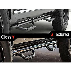 N-Fab Nerf Steps | Textured Black, Wheel-to-Wheel w/ Bed Access | D06110CC-6-TX | Fits 2006-2009 Dodge RAM 1500 / 2500 / 3500 Mega Cab 6.4' Standard Bed, SRW / DRW Gas / Diesel
