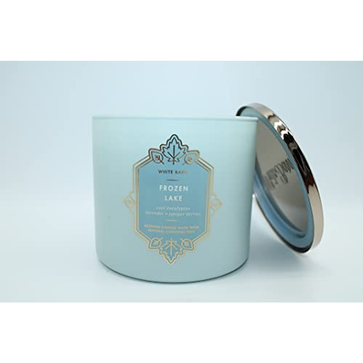 White Barn Frozen Lake 3 wick candle new 2022 great stocking stuffers compares to bath and Body Works Great Valentines day gift