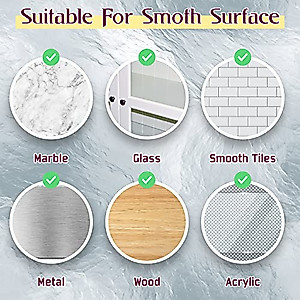 Yinkin 10 Pcs Command Ceiling Hooks Self Adhesive Stainless Steel Eye Hooks No Hole Hanger Transparent Waterproof Seamless Oilproof Wall Hooks 10lb (max) for Hanging Plant Lights