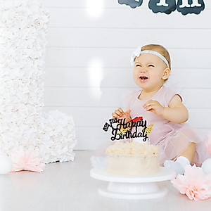 Racing Car Cake Topper Happy Birthday Race Car Checkered Flag Themed Cake Decoration for Children Boys Girls Birthday Party Sports Event Party Supplies