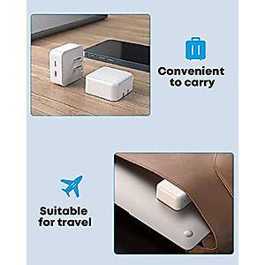 Apple Fast Charger, 40W Super Quick Dual USB C Wall Charger [Apple MFi Certified] Double Port Apple USB C Charger Foldable Plug with USB C to Lightning Cable and USB C to C Cable for iPhone, iPad