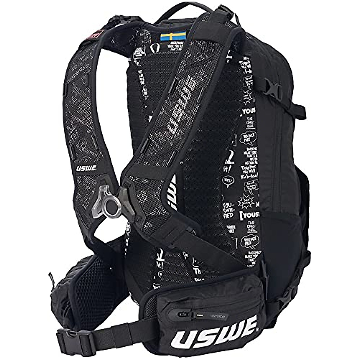 USWE 25l Backpack, Carbon Black, Torso Size: 17-22" (43-55cm)