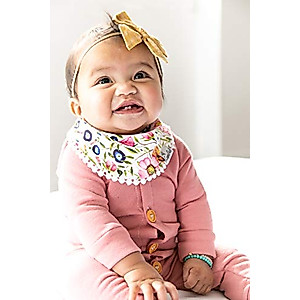 Copper Pearl Baby Bandana Drool Bibs for Drooling and Teething 2-Pack Fashion Bibs Gift Set For Girls “Isabella