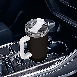Bee Moon 40OZ Tumbler Stainless Steel Travel Mug Water Bottle Car Cup Tea Cups with Lid White-style
