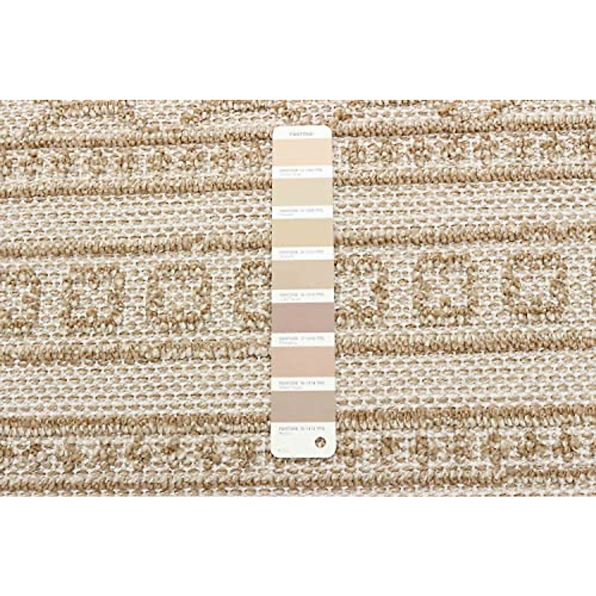 eCarpetGallery Vintage Turkish Area Rug for Living Room Bedroom 4x6 Taupe Carpet, High Low Pile Textured Taupe Rug, 368015