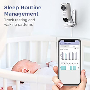 Hubble Connected Dual Vision Smart HD Baby Monitor with 2 Cameras, WiFi Baby Monitor with App and Screen, Remote Pan Tilt Zoom, 2-Way Talk, AI Motion Tracking, Night Vision, Room Temperature Sensor