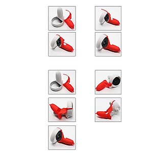 Touch Controller Grip Cover & Knuckle Strap for Oculus Quest 2 Touch Controller Grip Accessories with Adjustable Wrist Strap Silicone Skin Protective Cover (Blue)