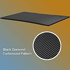 YIGOBUY Gaming Computer Desk 46 Inch Large Gaming Table Z Shape Black Racing Table Student Desk with& Headphone Hook for Kids Adults Home Office Bedroom Computer Workstation