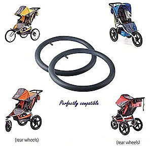 Wadoy 16'' x 1.75/2.15 Kids Bike Inner Tubes Compatible with BOB Revolution SE/Flex/Pro Sport Utility Ironman Strollers, Thorn Resistant (2 Pack) for Stroller Kids Bike Tires and Inner Tubes
