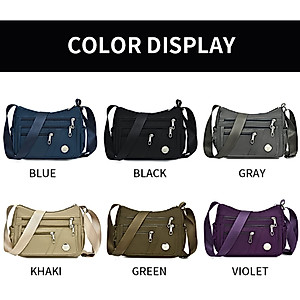 DENGSHANYANG Crossbody Bags for Women Casual Handbags & Shoulder Bags Nylon Tote Bag Lightweight Waterproof Messenger Bag Anti Theft Bag